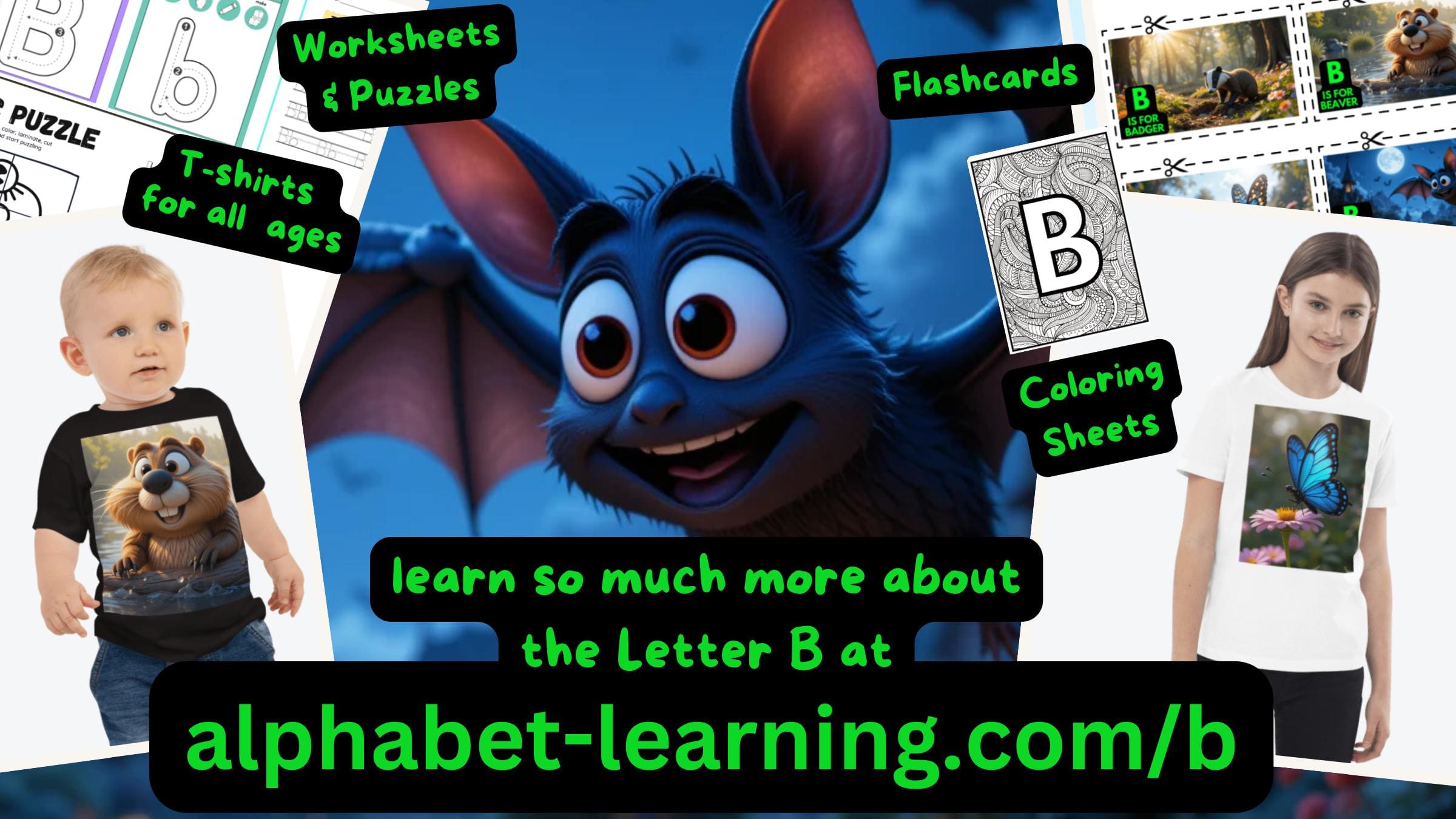 The Letter B | Alphabet Learning